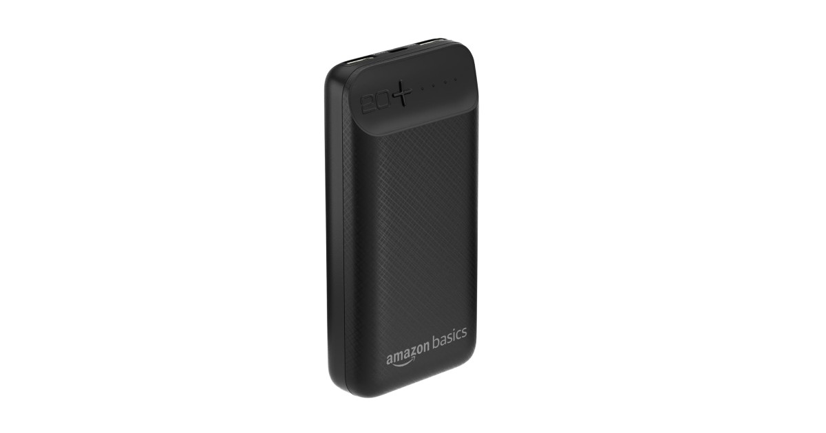Amazon Basics 20000mAh 12W Lithium-Polymer Power Bank Dual Input, Dual ...