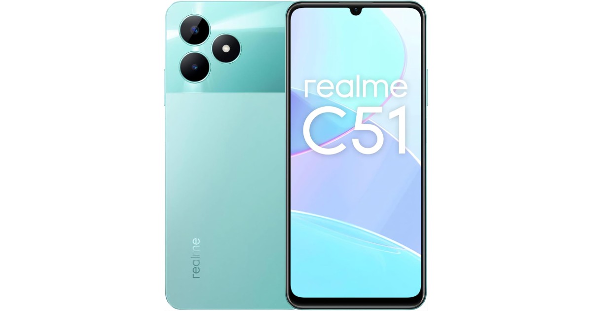 realme C51 (Mint Green, 4GB RAM, 64GB Storage) Refurbished