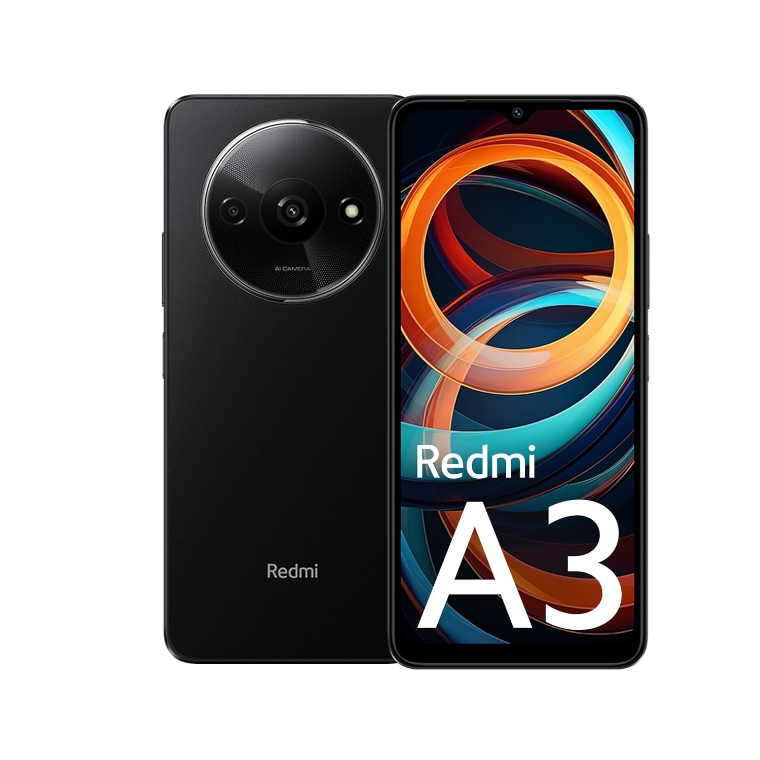 Redmi A3 (Midnight Black, 6GB RAM, 128GB Storage) refurbished