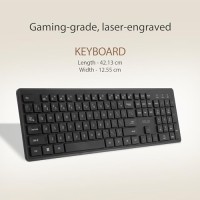 ASUS Wireless Keyboard and Mouse Set CW101, Upto 1000 Adjustable DPI,2. ...