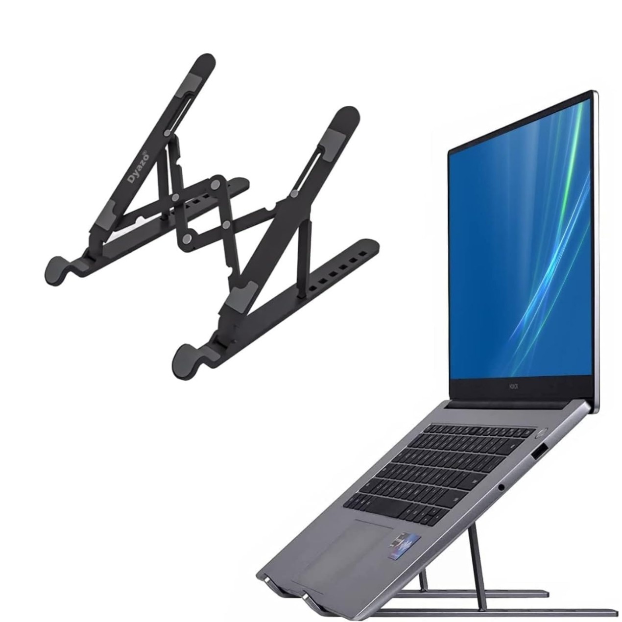 Dyazo ABS Plastic Laptop Stand Height & Angle Adjustable | Foldable ...