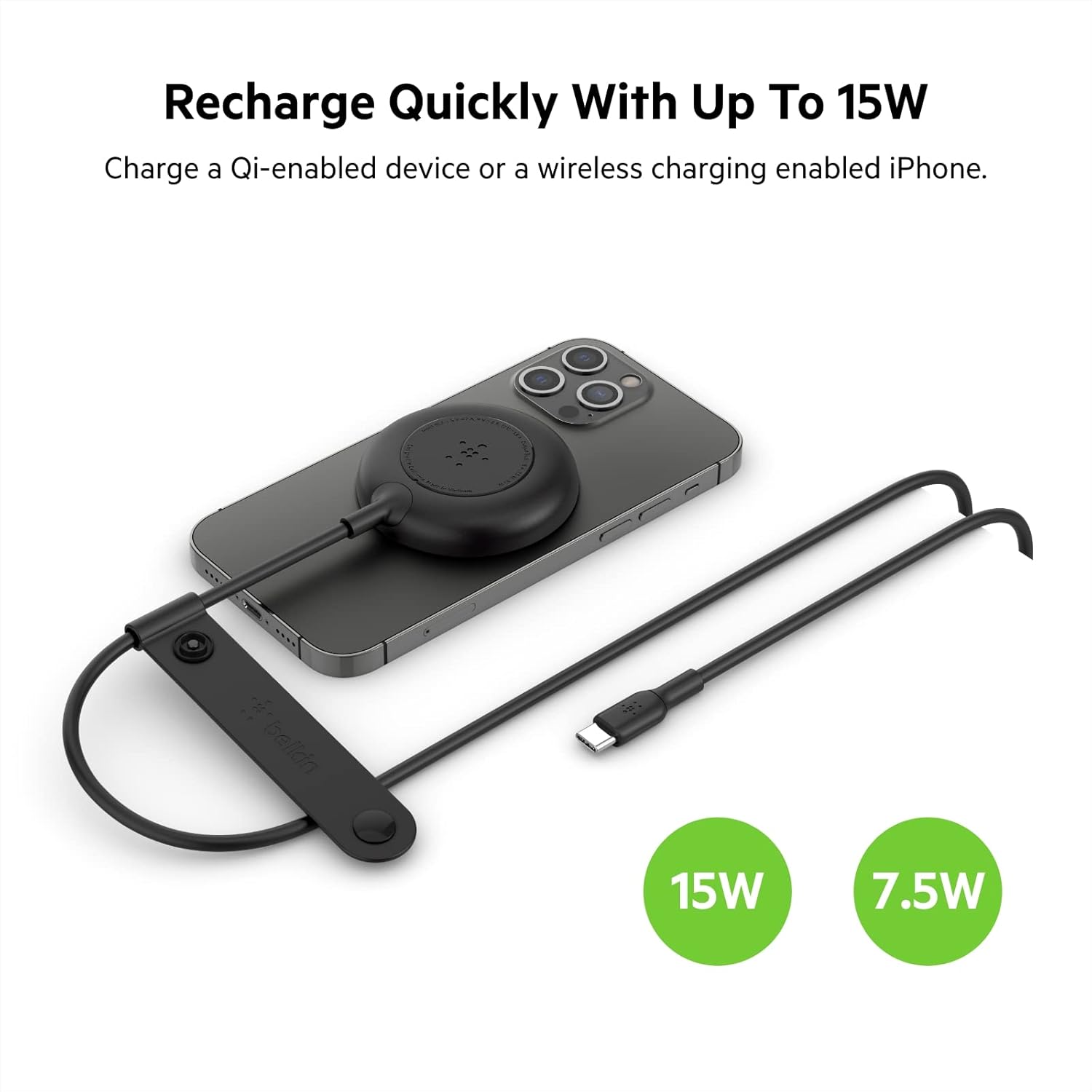 Belkin Magnetic USB Type C Wireless Charger(Power Supply Not Included ...