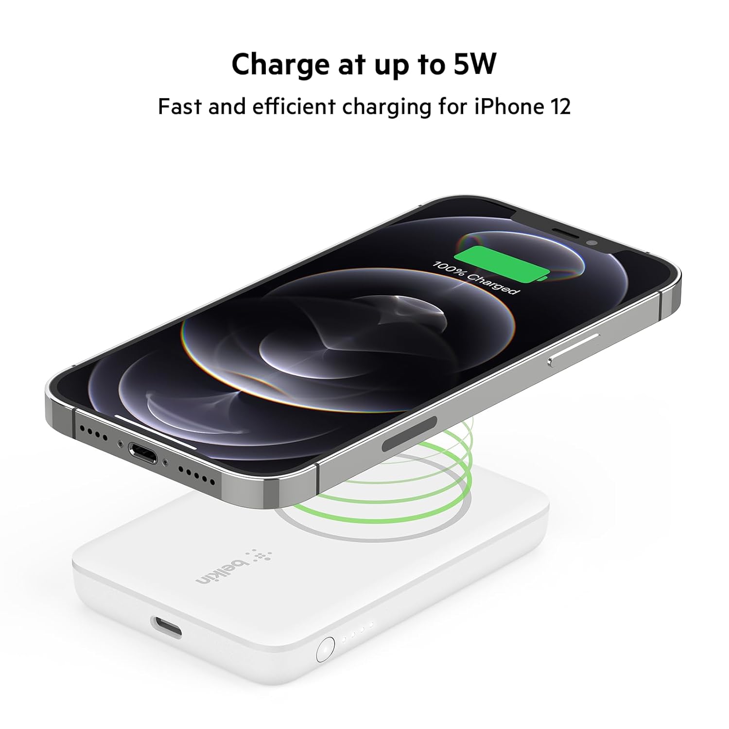 Belkin Quick Charge Magnetic Wireless Power Bank 2500mAh for iPhone 13/ ...