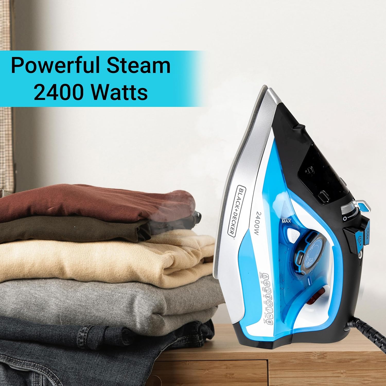Black+Decker Steam Iron|2400 Watt, 380 ml, 2 Yrs Warranty|Iron for ...