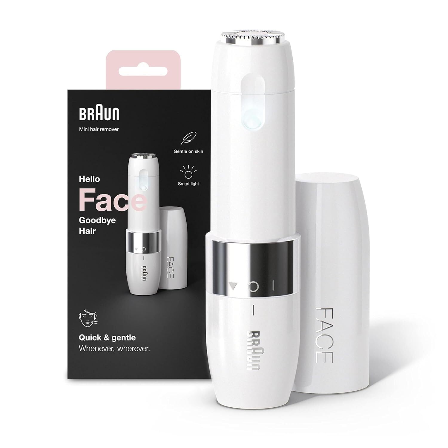Braun Face Mini Hair Remover FS1000, Electric Facial Hair Remover for ...