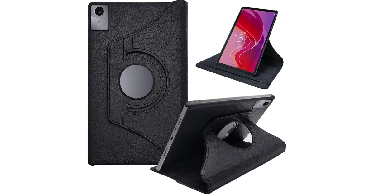 CEDO Lenovo Tab M11 (11 inch) Flip Cover | Leather Finish | 360 Degree ...
