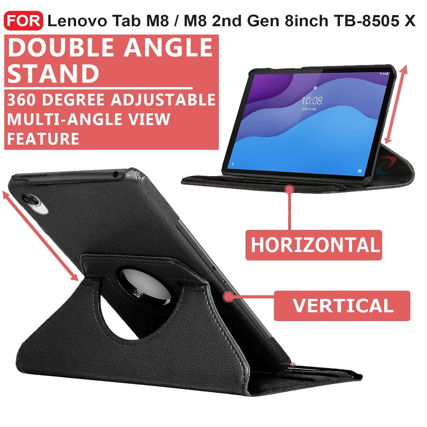 CEDO Lenovo Tab M8 / M8 2nd Gen (8 inch) Flip Cover | Leather Finish ...