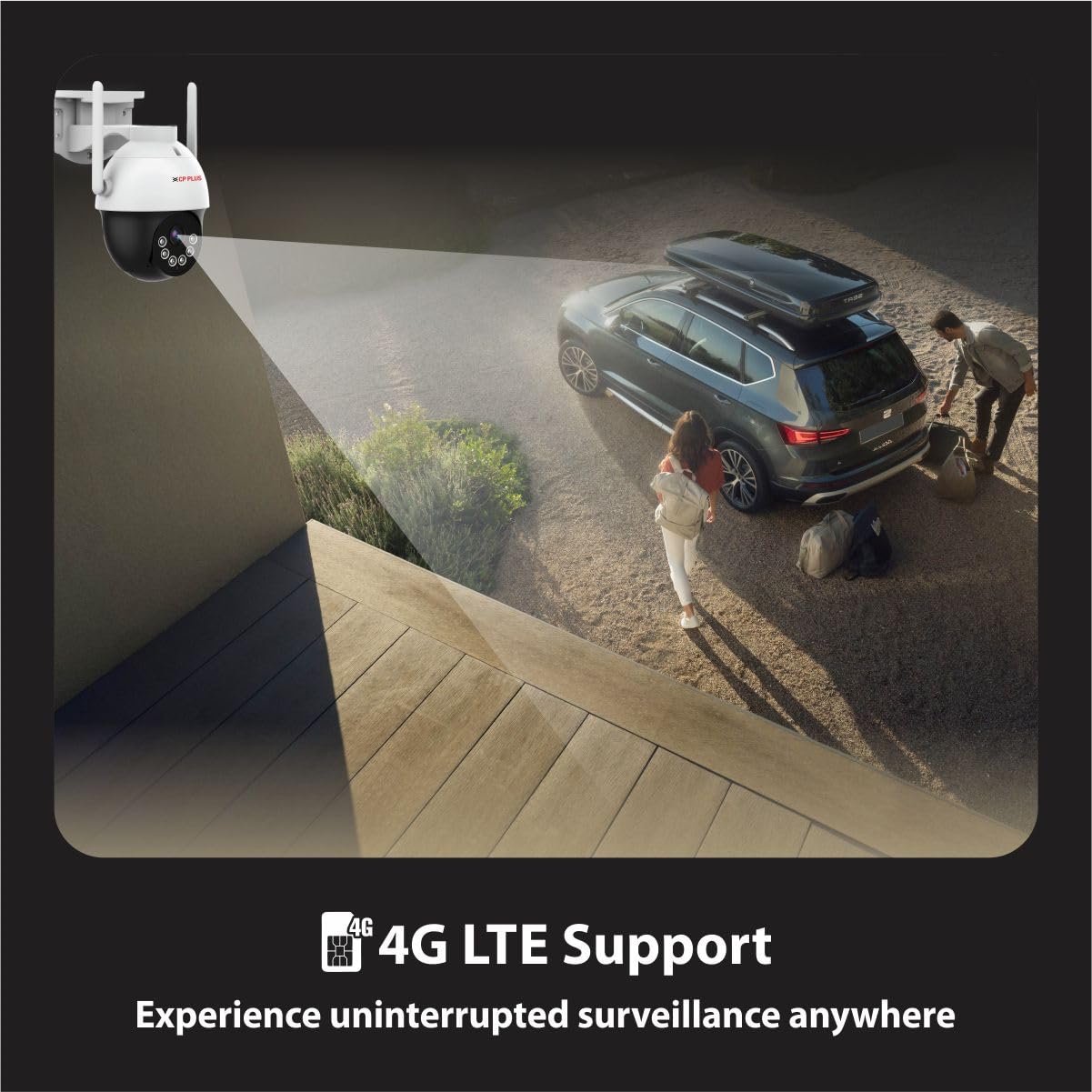 CP PLUS 3MP Outdoor CCTV Camera for Home | 4G SIM-Based Wireless ...