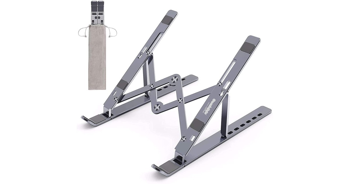 Cosmic Byte Adjustable Aluminum Portable Laptop Rack Stand for Upto 17 ...