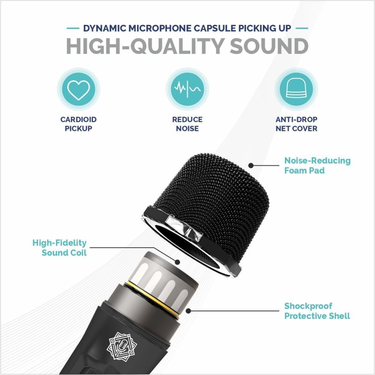 DIGIMORE Wireless Microphone for Singing | 6Hrs Battery | 160ft Range ...
