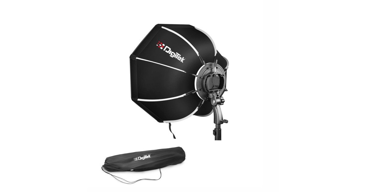 DIGITEK® (DSBH-065) Portable 65cm Octa Soft Box Kit with S2 Type ...