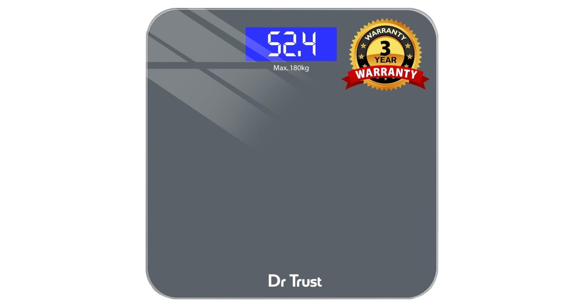 Dr Trust USA Electronic Platinum Rechargeable Digital Personal Weighing ...