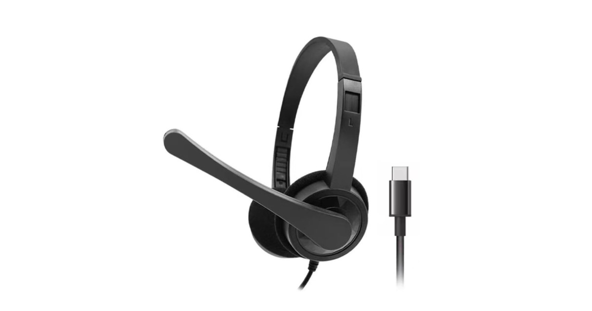 Dyazo Type C Wired Headphones with Mic | Lightweight On Ear Headset ...