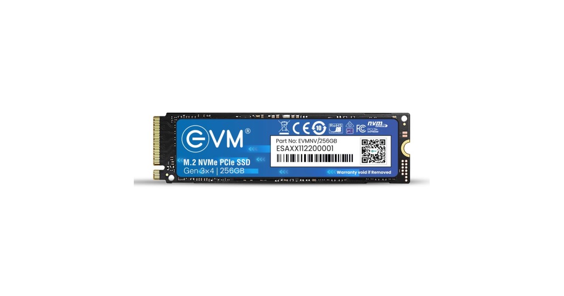 EVM 256GB NVMe Gen 3x4 Internal SSD (2280) – Upto 2000MB/s Read ...