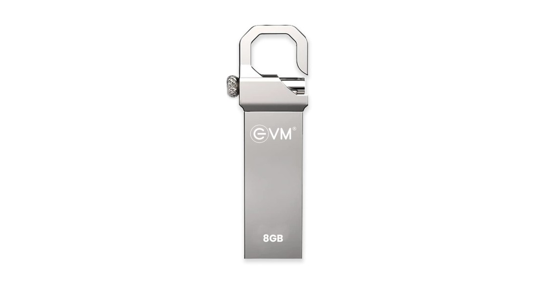 EVM EnStore 8GB Metal USB 2.0 Flash Drive - High Read Speeds up to 15MB ...