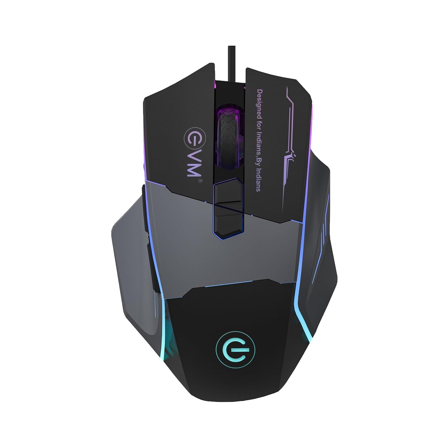 EVM Wired Gaming Mouse, 8D Buttons, 6400 DPI Adjustable, RGB Lights, 1 ...