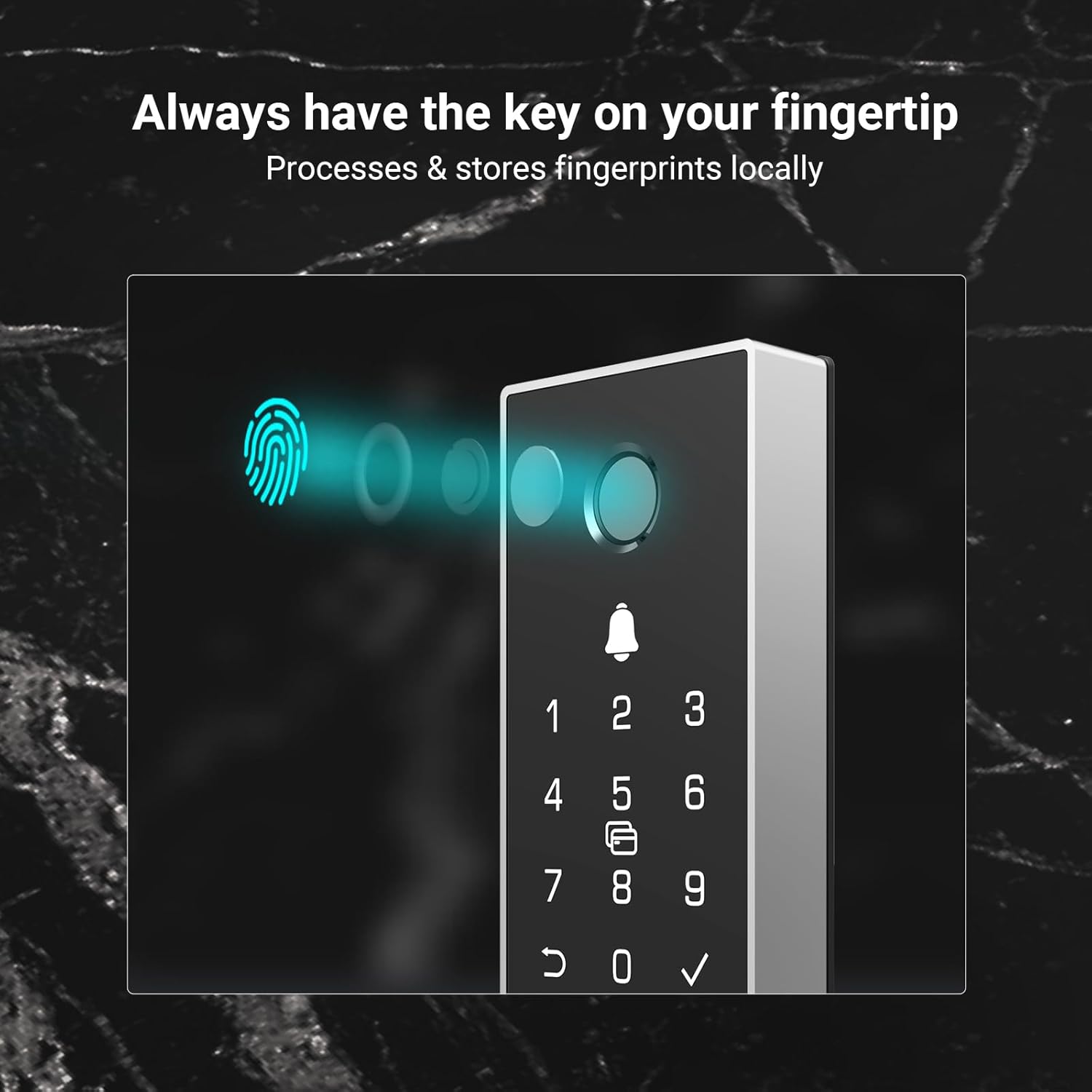 EZVIZ DL03 PRO Smart Rim Door Lock| Fingerprint Unlocking|Remote App ...