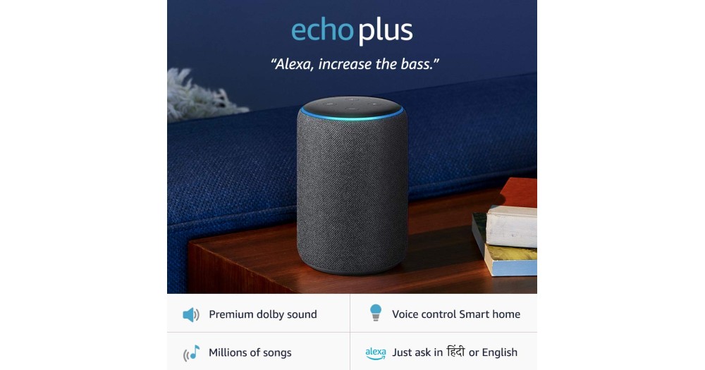 Echo Plus (2nd Gen) – Premium sound, powered by Dolby, built-in Smart ...