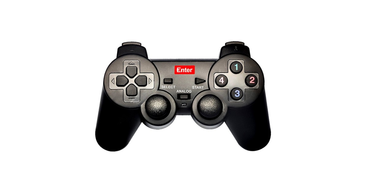 Enter Usb Game Pad With Vibration E-Gpv, PC, Gamepad