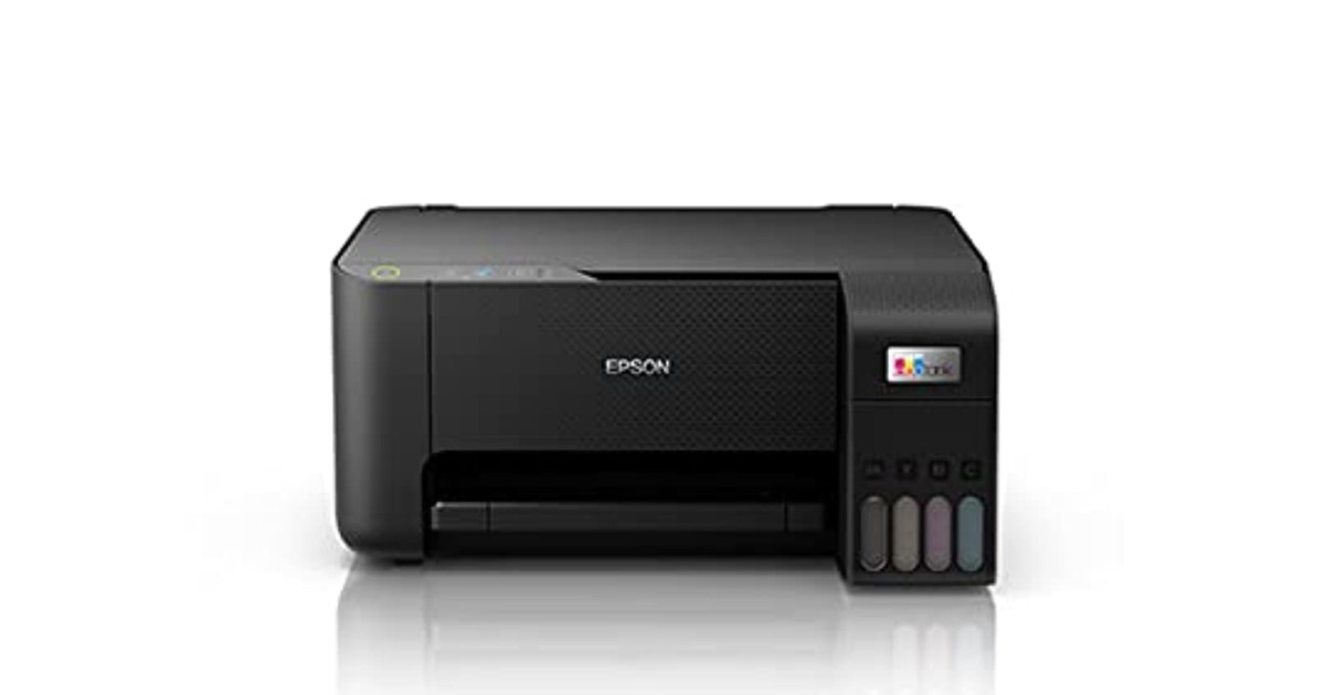Epson Colour Ecotank L3210 A4 All-in-One Ink Tank Printer, Black