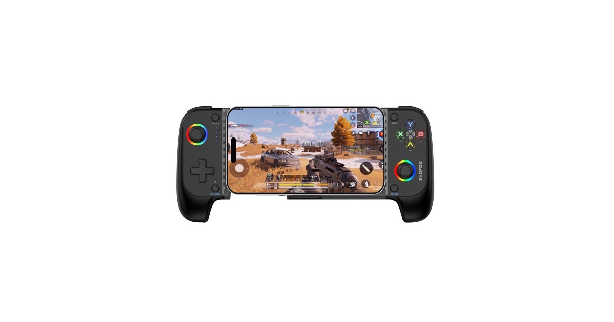 EvoFox Deck Smartphone Gamepad with iPhone/Android, XBOX, HID & Keymap ...