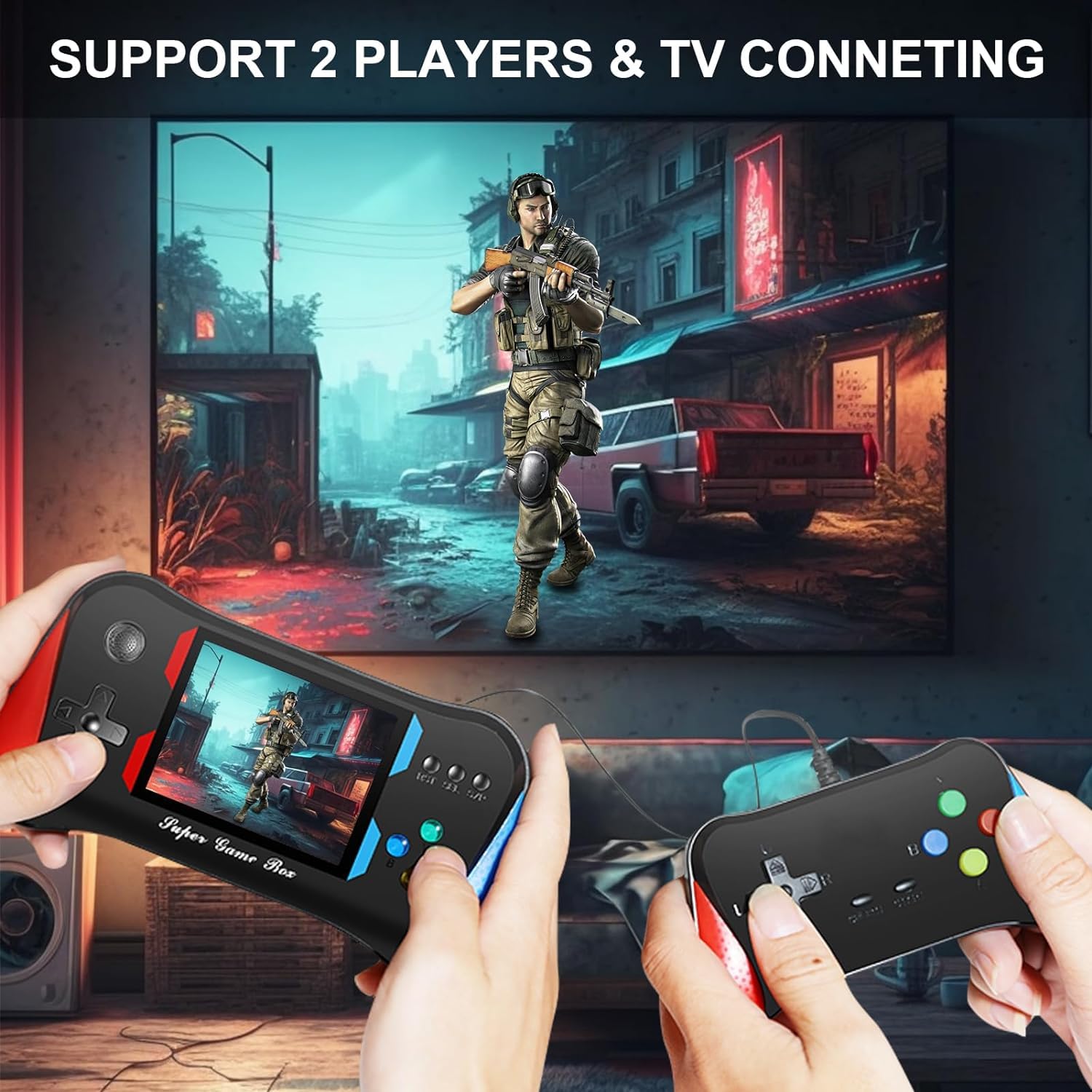 Extreme Plug & Play Mini Game Box (8 bit retro built-in games) for up ...