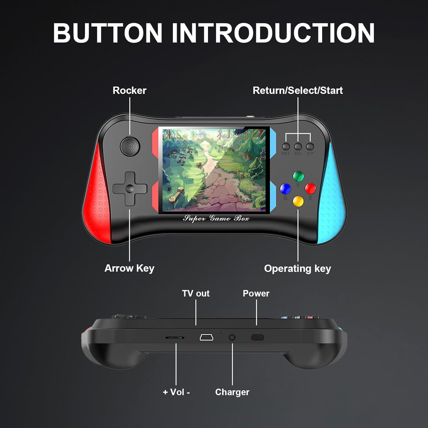 Extreme Plug & Play Mini Game Box (8 bit retro built-in games) for up ...