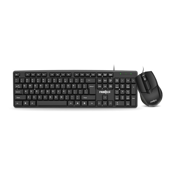 FRONTECH Wired Keyboard and Mouse Combo | Membrane Keys with ...
