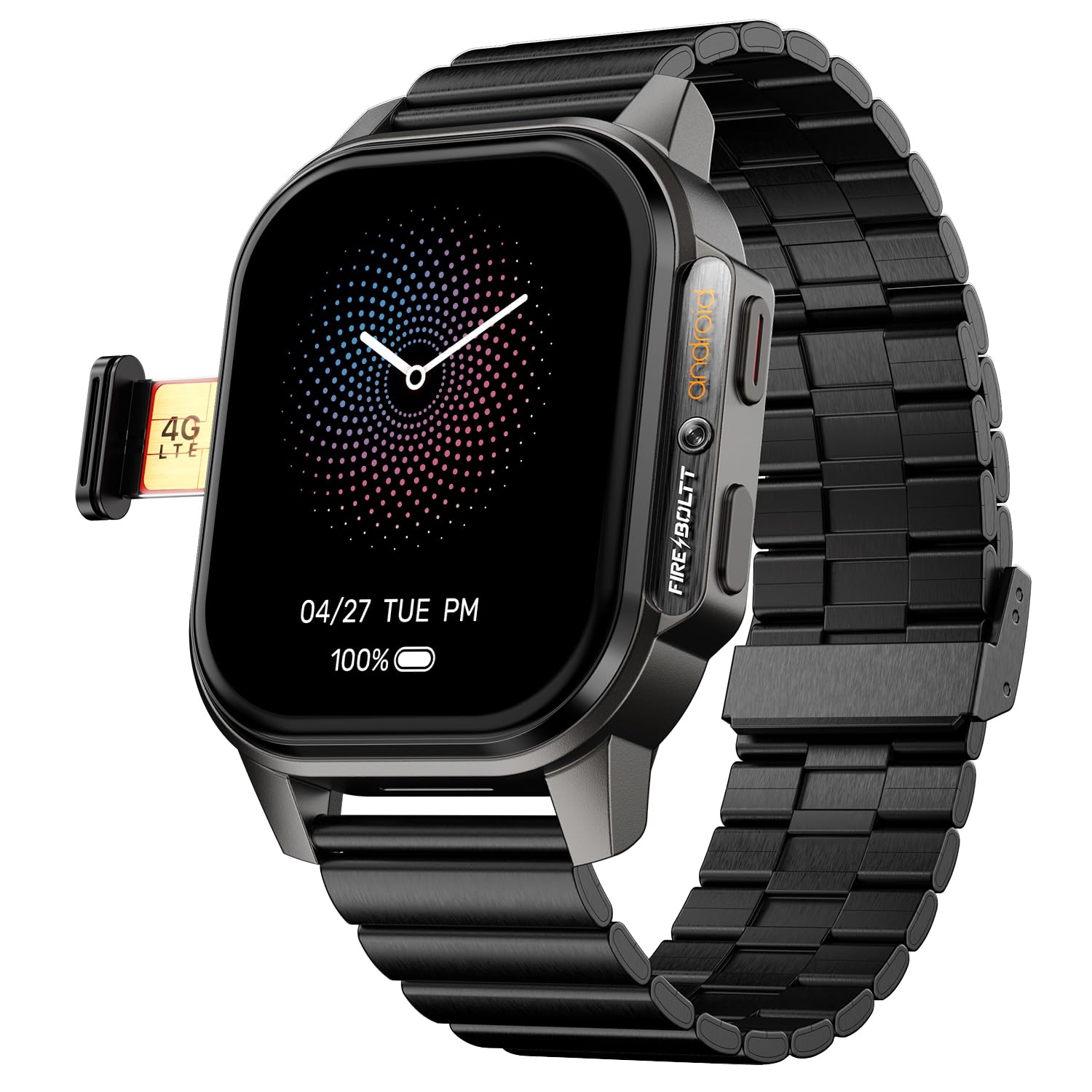 Fire-Boltt Snapp Smart Watch, Selfie Camera, 4G Nano-SIM Slot, 54.1mm ...