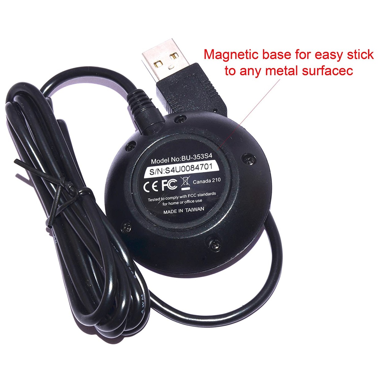 GlobalSat BU-353S4 Cable USB GPS Receiver Module with USB interface G ...