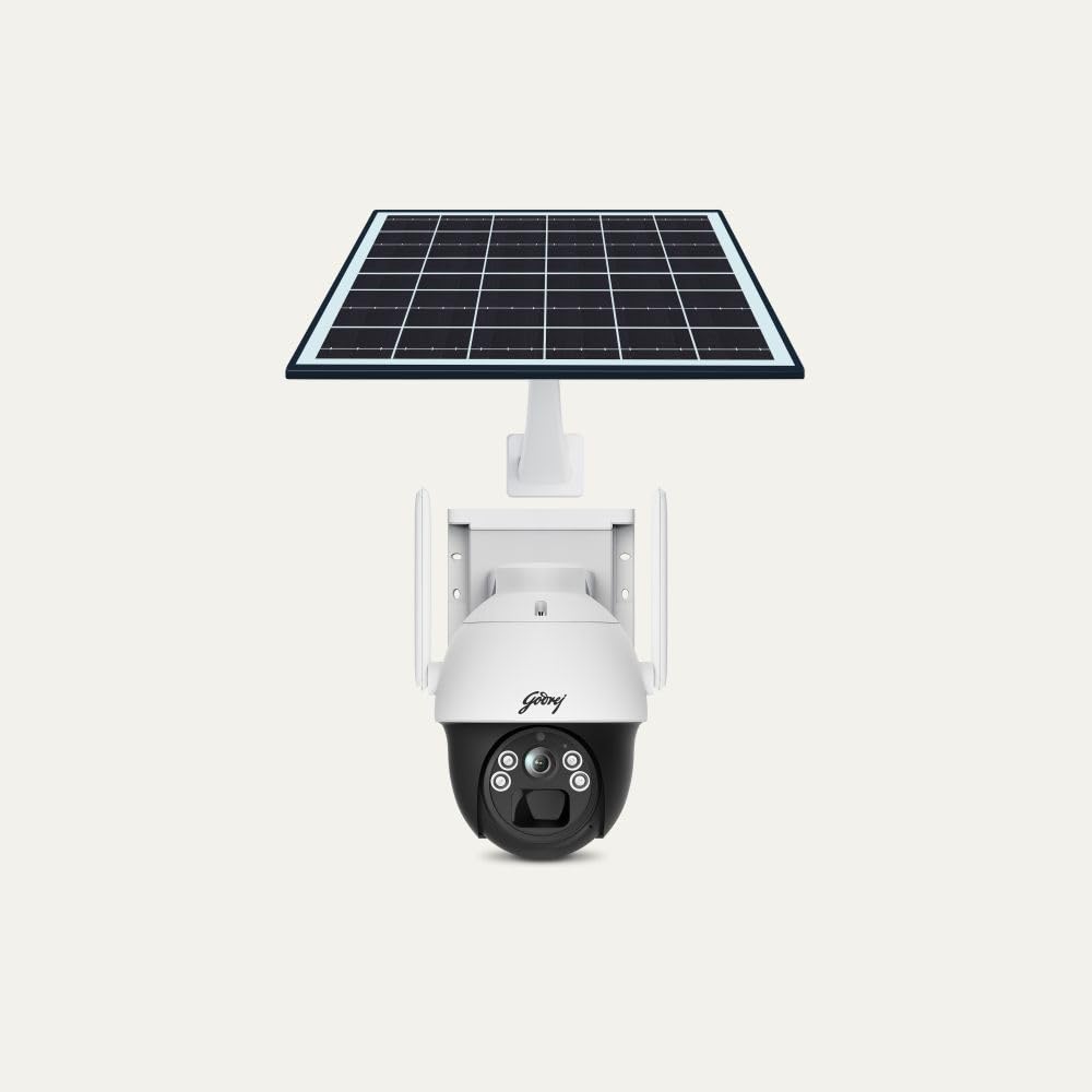 Godrej Security Solutions Eve Pro Green Pan/Tilt Smart Solar Powered ...