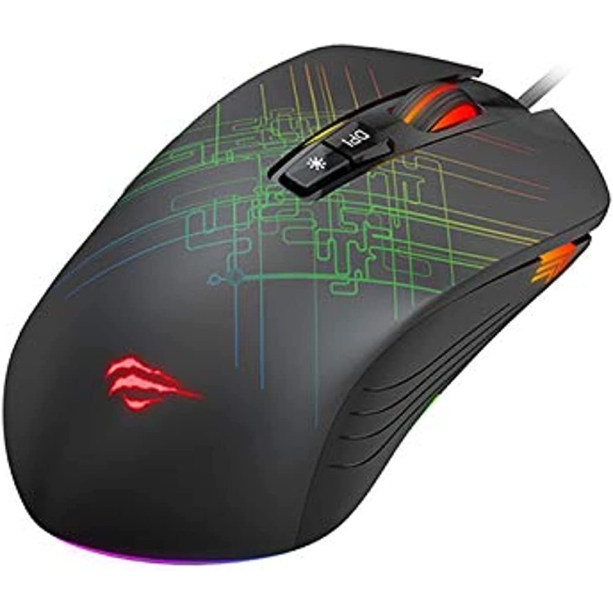 HAVIT GAMENOTE MS1019 RGB Backlit Programmable Gaming Mouse - 7 Buttons ...