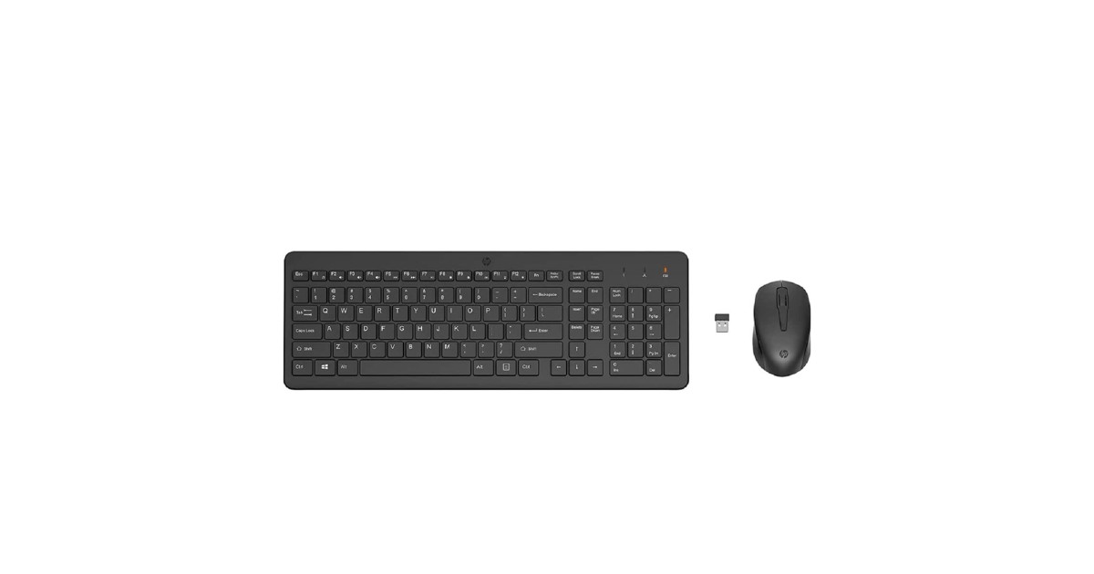 HP 330 Wireless Black Keyboard and Mouse Set with Numeric Keypad, 2 ...