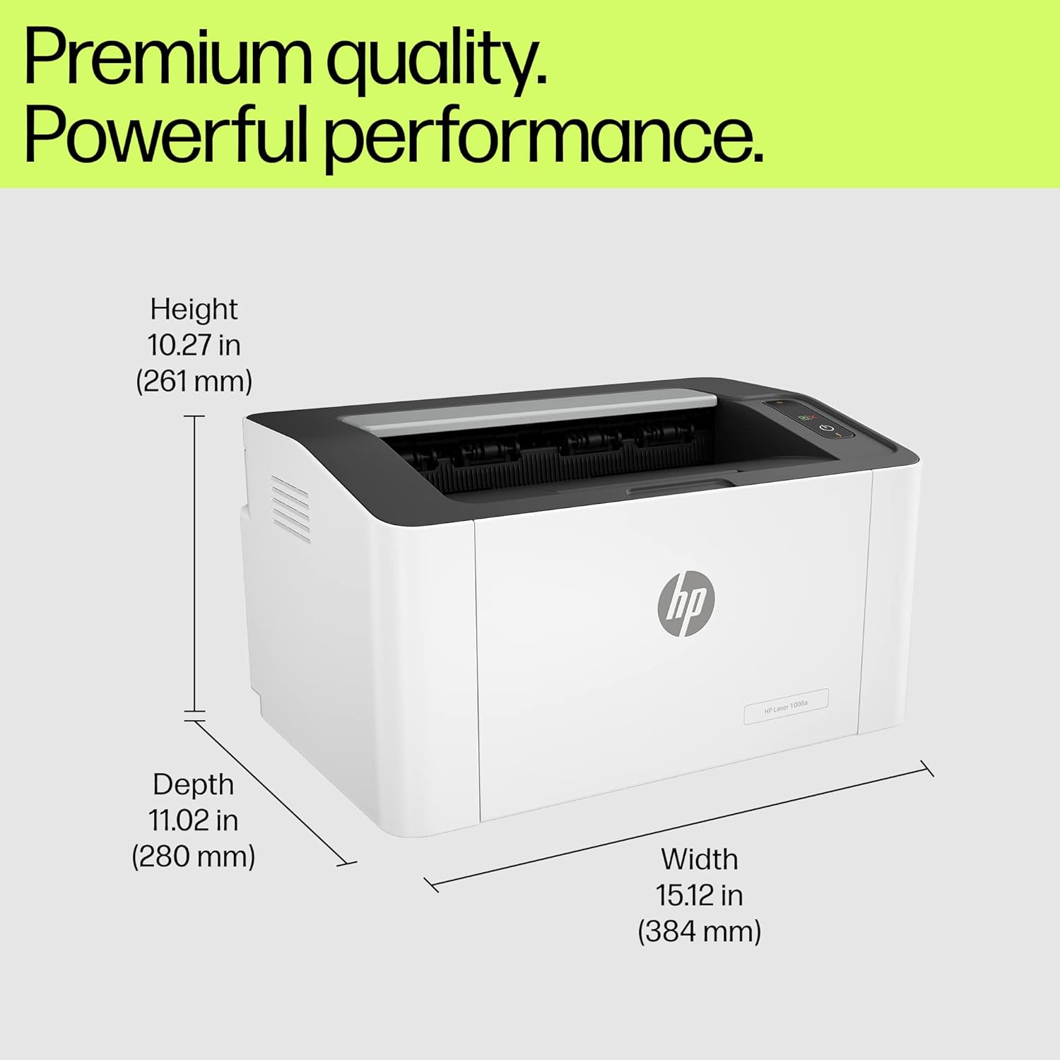 HP Laser 1008a Printer, Single Function, Print, Hi-Speed USB 2.0, Up to ...