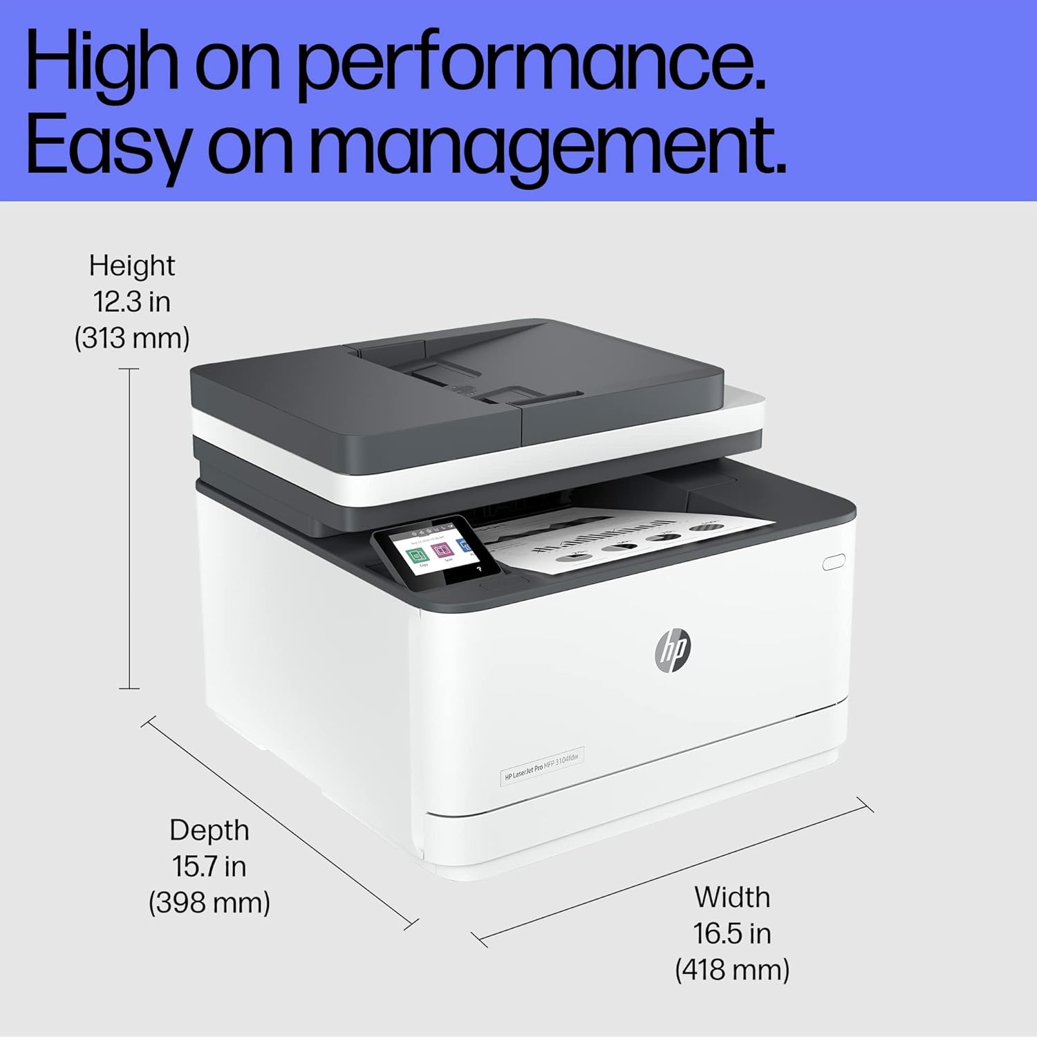 HP LaserJet 3104fdw Duplex Printer: Print, Copy, Scan, Self Reset Dual ...