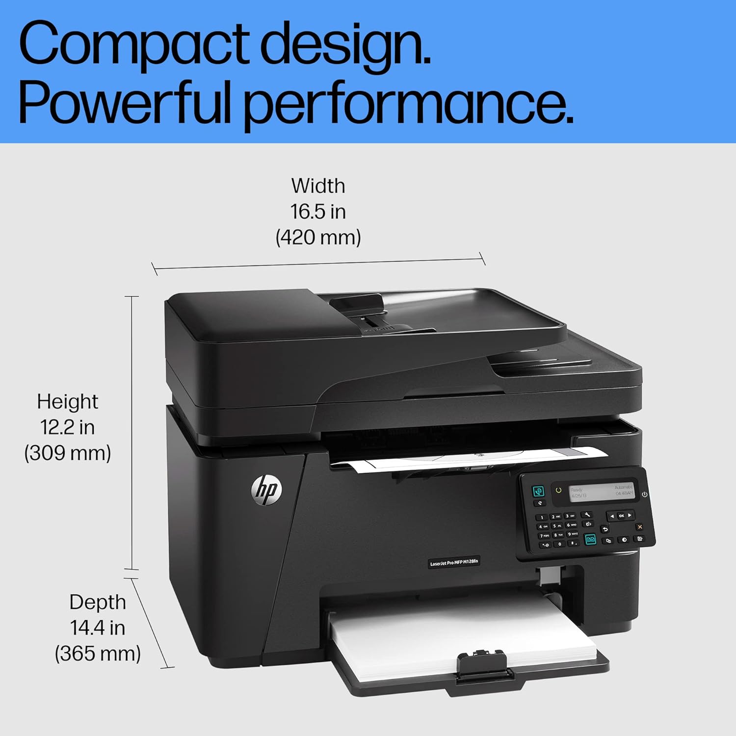 HP MFP M128fn LaserJet Printer: Print, Copy, Scan, Automatic Document ...