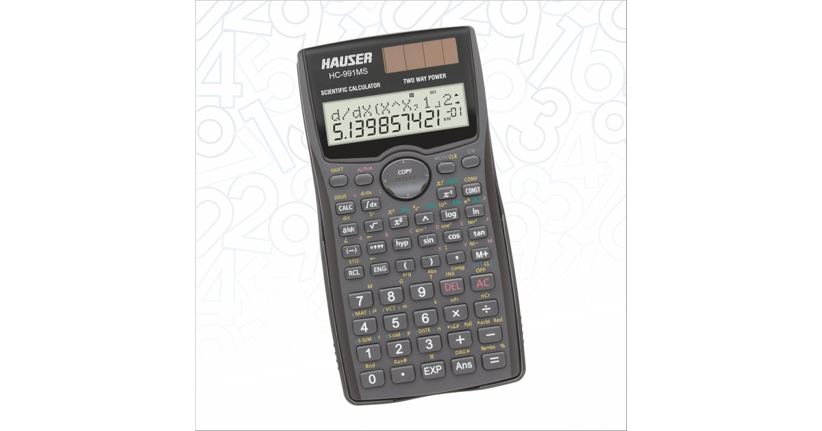 Hauser HC-991 MS Scientific Calculator | 401 Functions with 40 ...