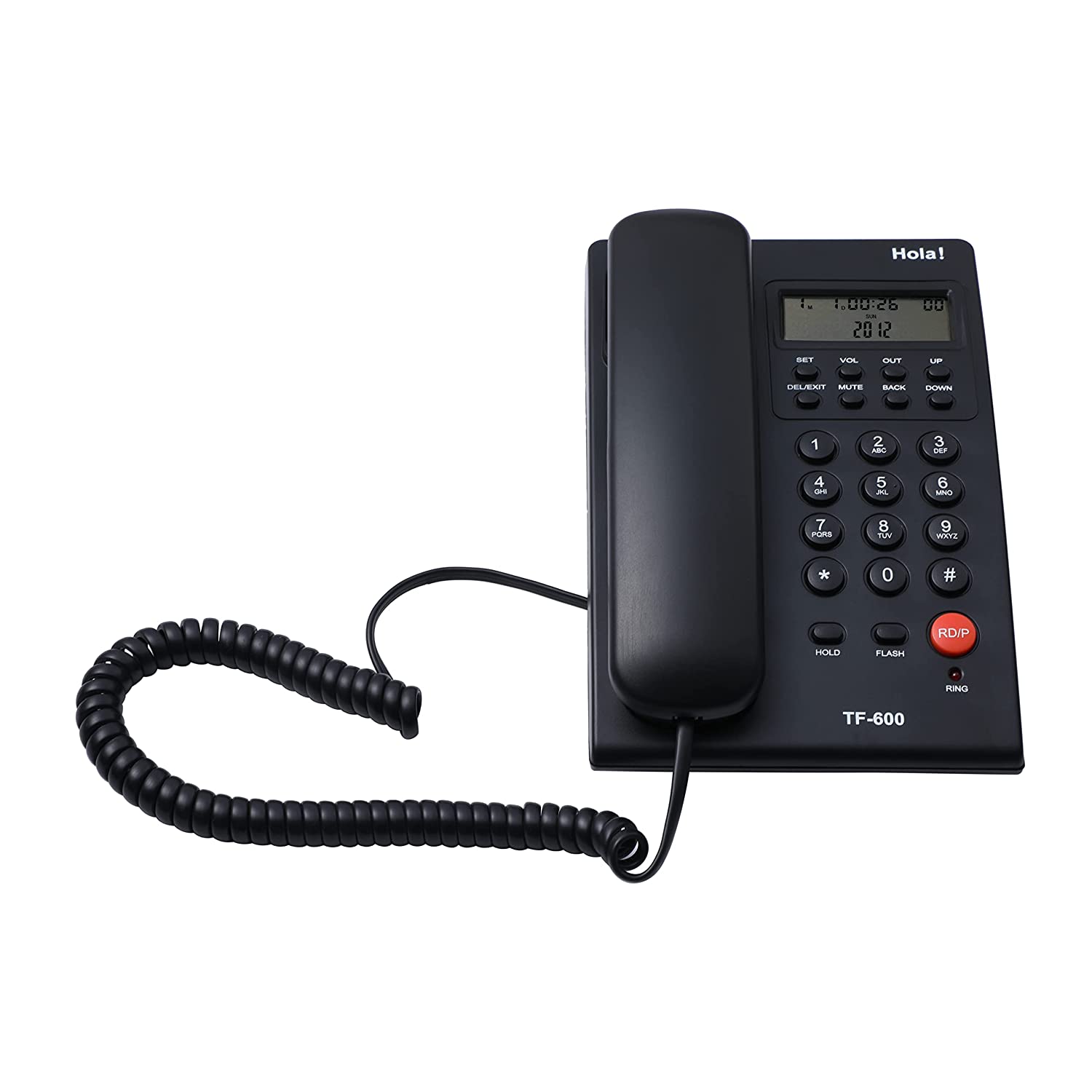 Hola TF 600 Corded Landline Phone Set with Caller ID (CLI) Function ...