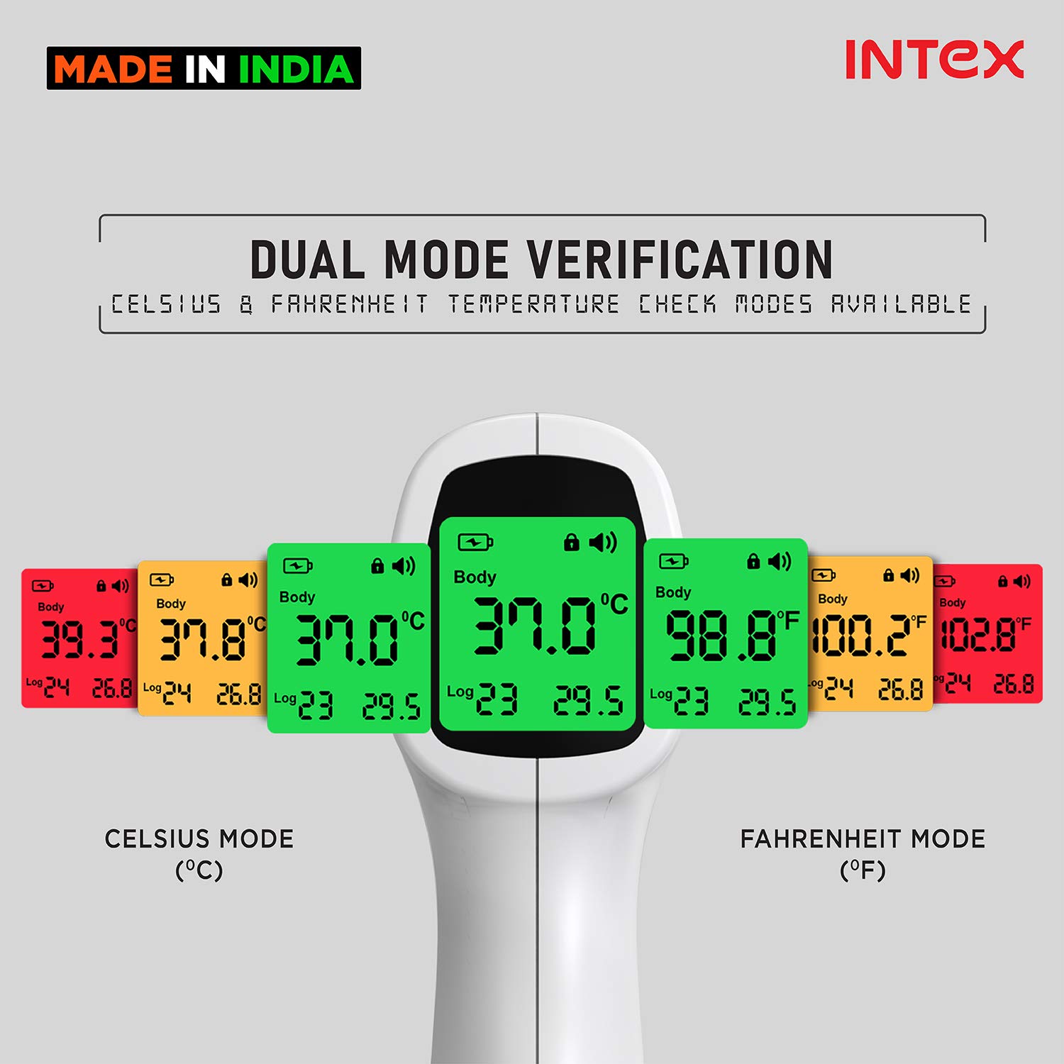 Intex Thermosafe Non-contact FDA Approved Digital Infrared Thermometer ...