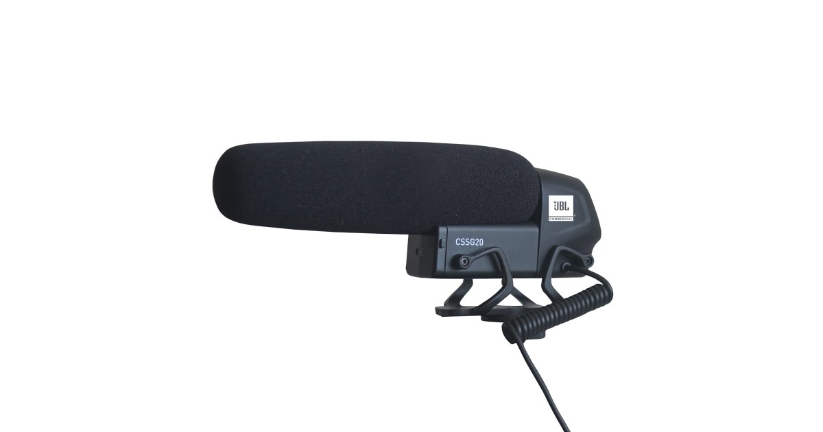 JBL Commercial Cssg20 On-Wired Camera Shotgun Condenser Microphone For ...