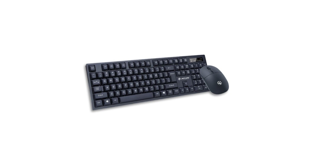 Lapcare WL-102 Wireless Keyboard and High Precision Mouse, 2.4GHz ...