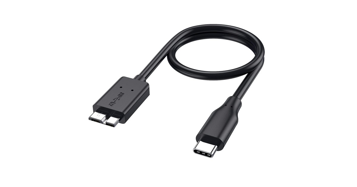 Lapster Hard Drive Cable Type C to Micro-B USB Compatible with all ...