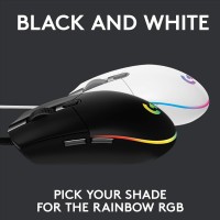 Logitech G102 Light Sync Gaming Mouse with Customizable RGB Lighting, 6 ...