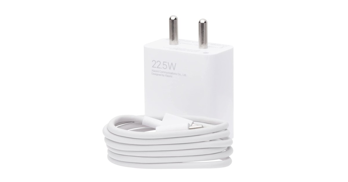 MI Xiaomi 22.5W Fast USB Type C Charger Combo for Tablets - White