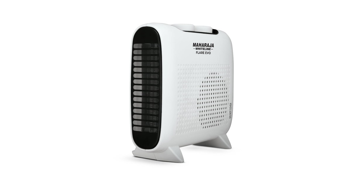 Maharaja Whiteline Flare Evo Room Heater | 2 Heating Element | 2000W ...