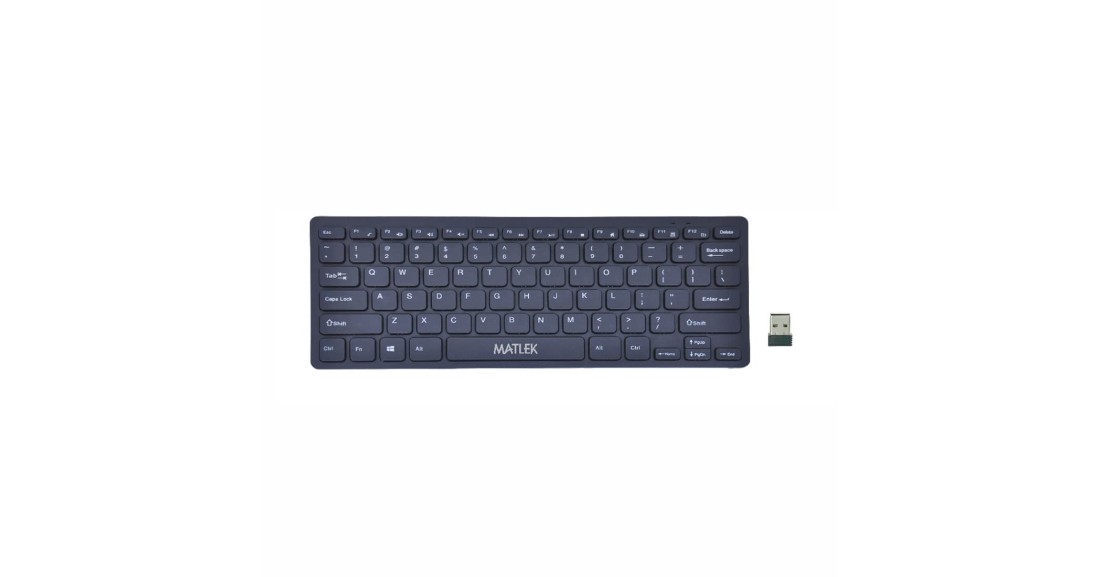 Matlek 2.4g small wireless keyboard - ergonomic and comfortable keyboard