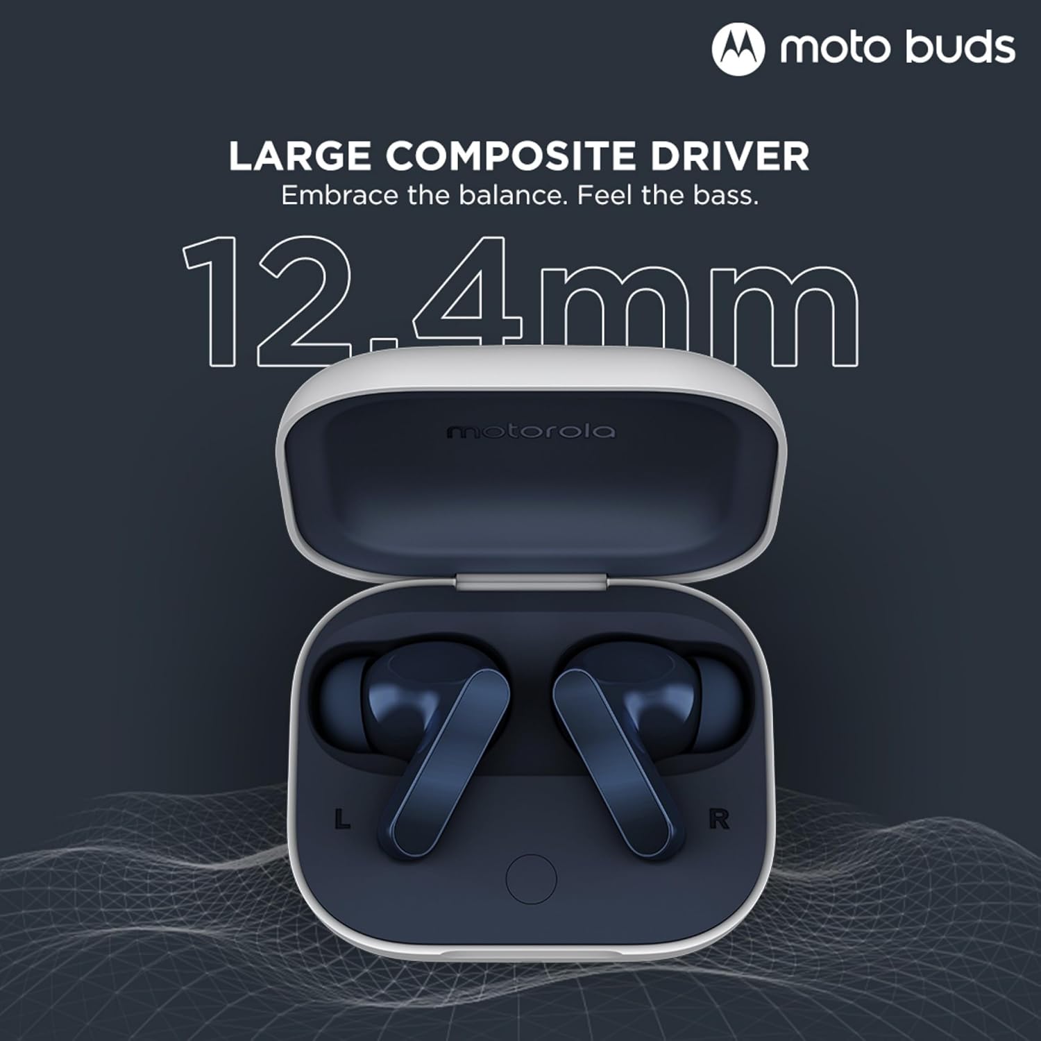 Motorola Moto Buds With Hi-Res Audio,Large 12.4Mm Driver,42 Hrs ...
