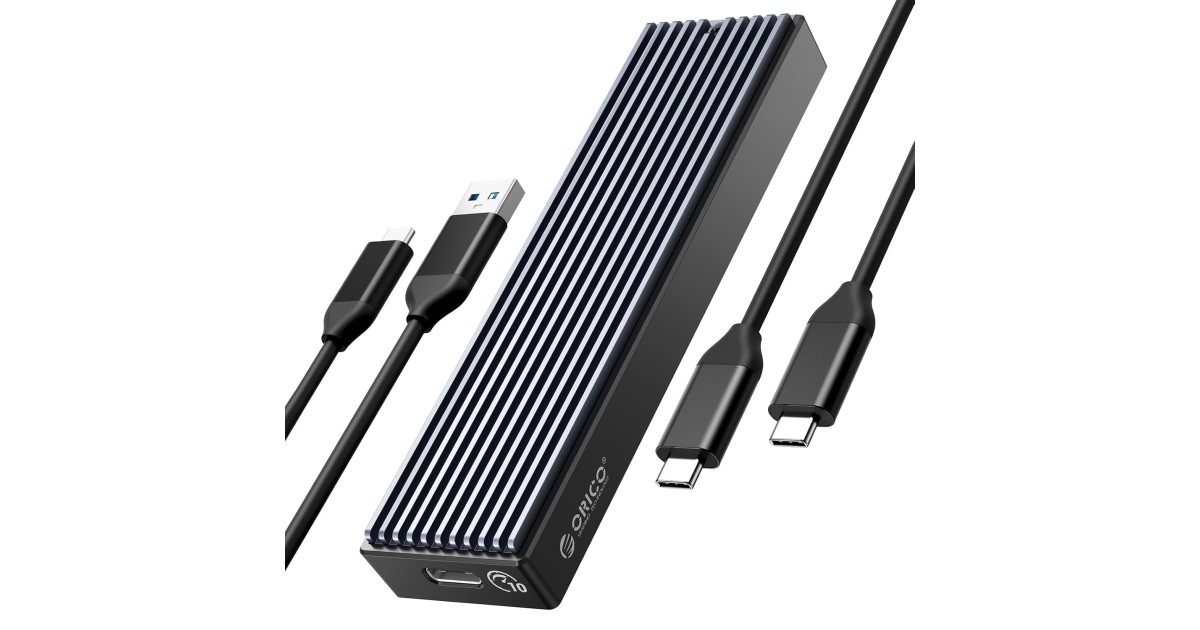 ORICO M.2 NVMe SSD Enclosure, USB 3.1 Gen 2 (10 Gbps) to NVMe PCI-E M.2 ...