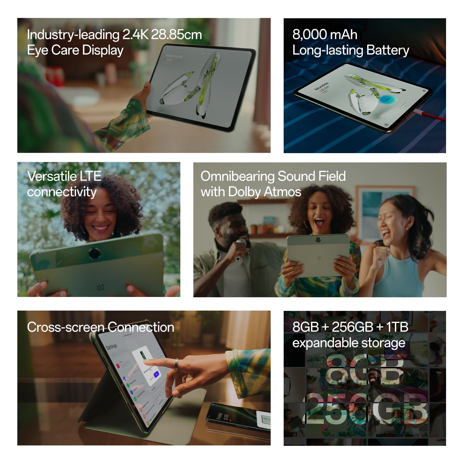 OnePlus Pad Go 28.85cm 2.4K 7:5 Ratio ReadFit Eye Care LCD Display ...
