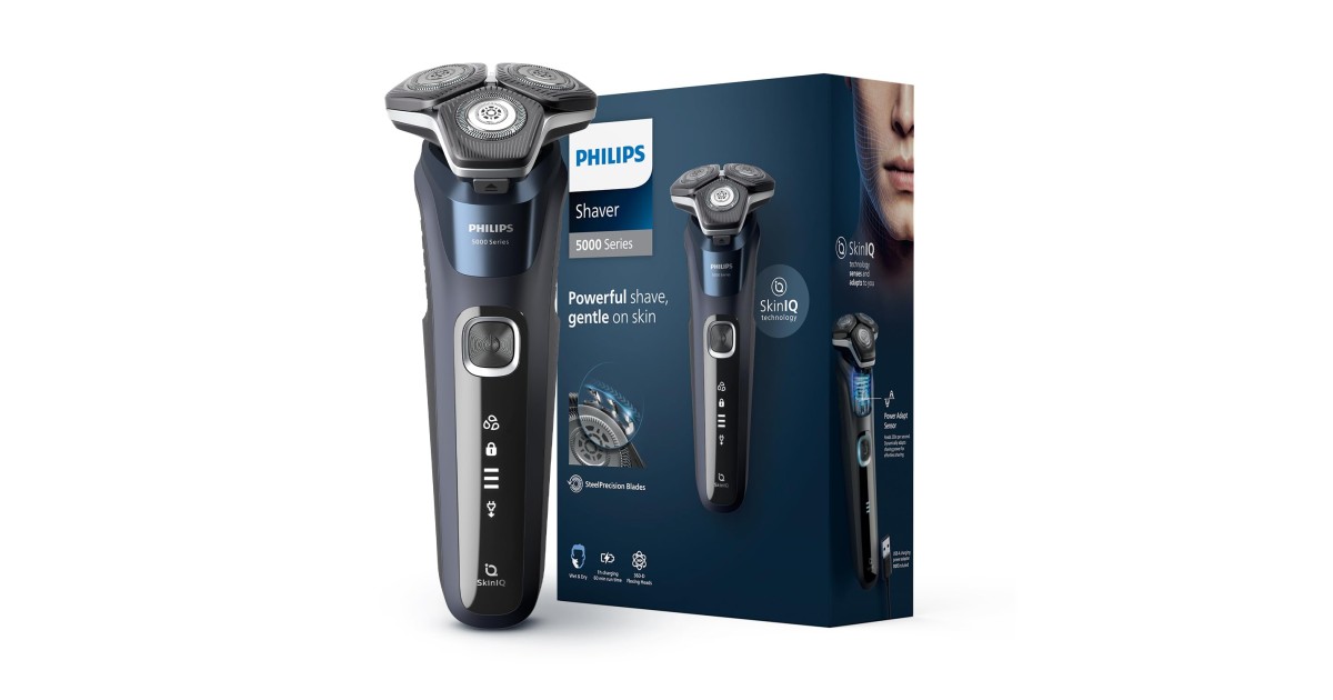 PHILIPS Electric Shaver For Men | Wet & Dry | Powerful Close Shave ...